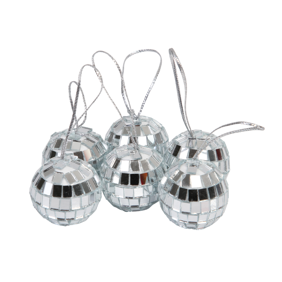 Disco Kugle 3 CM 6 stk. - Til Ophæng - Krudtuglen Basmo